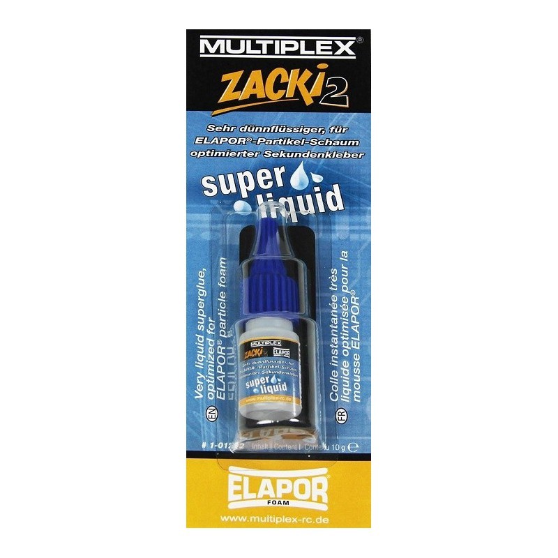 Cianocrilato Zacki 2 Super liquido para Elapor y EPP