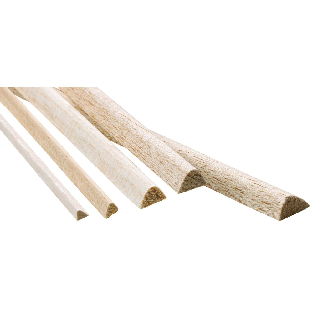 Borde de ataque de balsa 10×12×1000 mm perfil leading edge ligero y ...